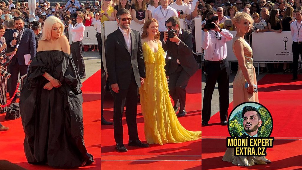 Móda na červeném koberci ve Varech: Světová Julianne Moore nebo Vanda ...