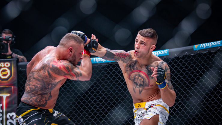 Galerie: Oktagon MMA: David Kozma ztratil titul. Novým šampionem je ...