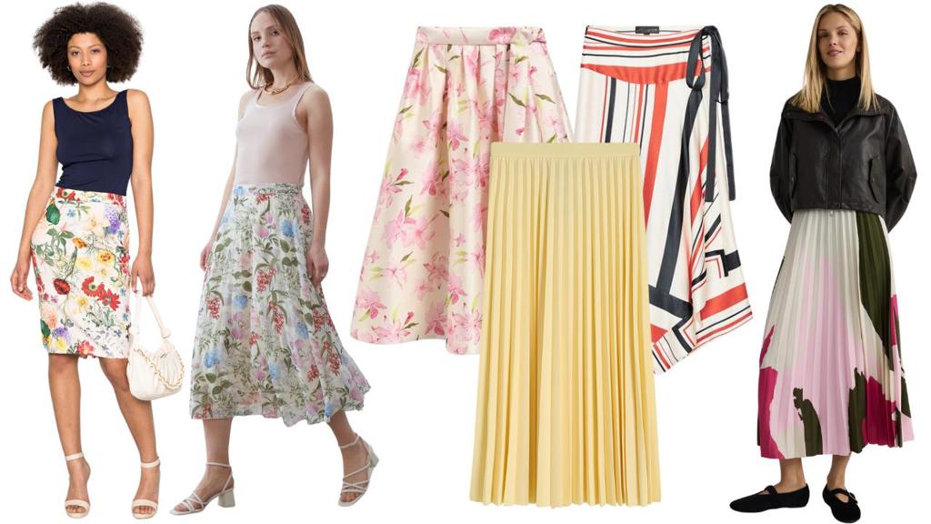 20 nejkrásnějších jarních sukní pro postavu typu jablko