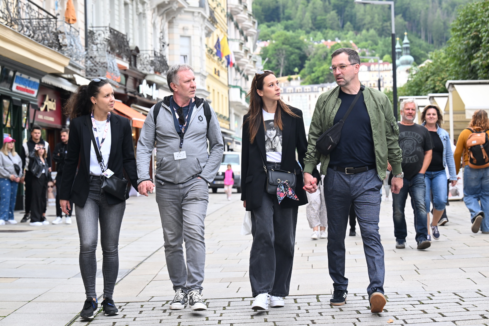 Galerie: Hvězdné páry na kolonádě: Ondřej Sokol a Martin Finger s ...